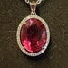 Big Ruby Necklace See Video for Brilliant Color Simulated - Etsy