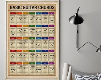 Chord Chart Guitar - Etsy