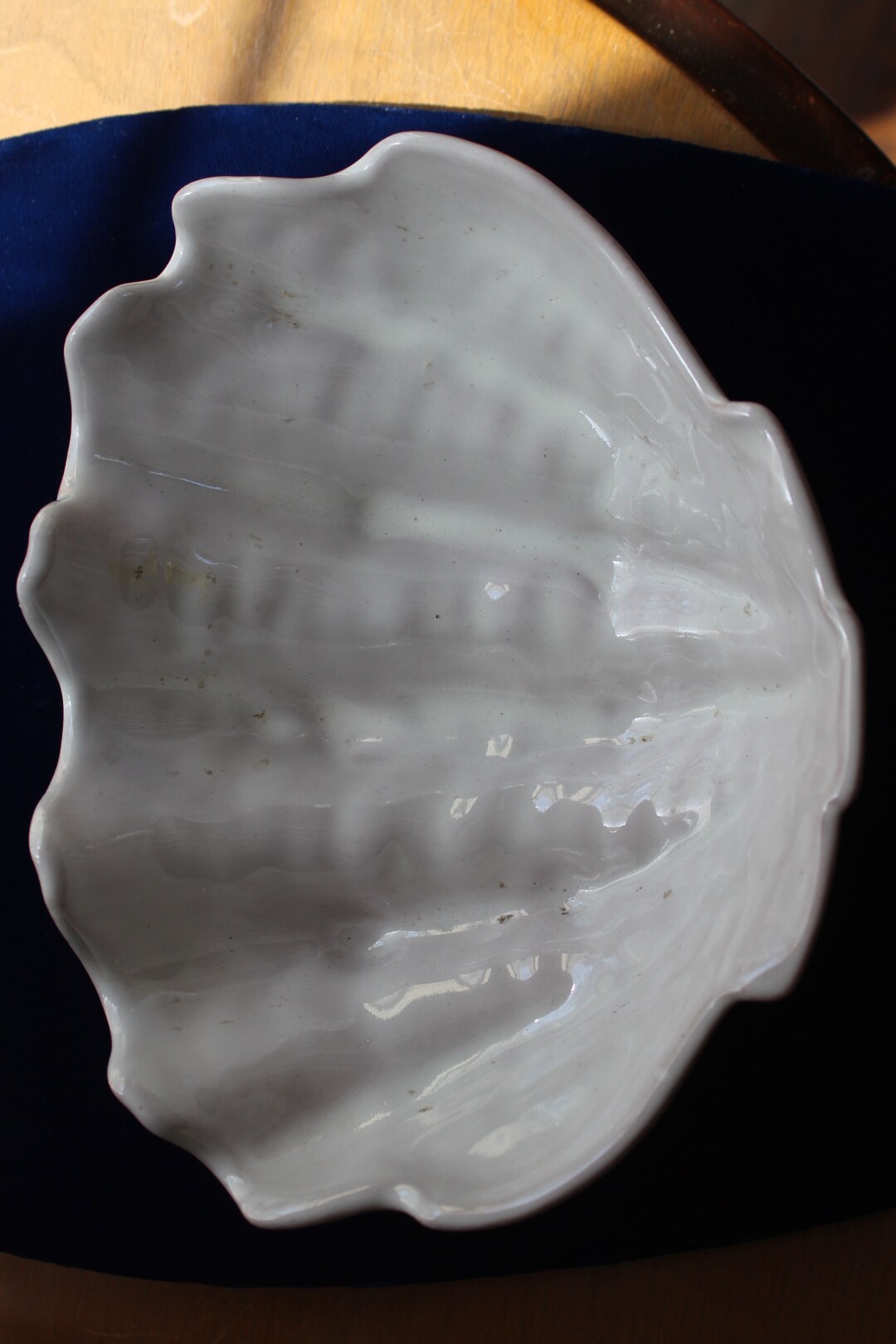 Frankoma Glazed Pottery Half Clam Shell Dish - Etsy