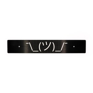 Billetworkz "shrug Guy" License Plate Delete - Etsy