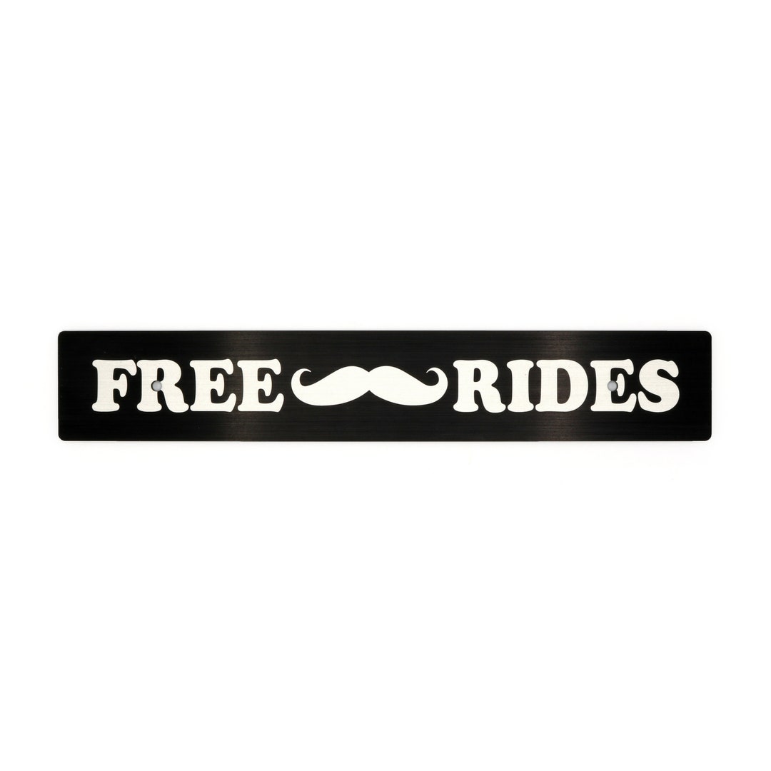 Billetworkz "free Rides" License Plate Delete - Etsy