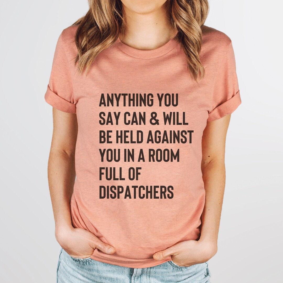 911 Dispatcher T-shirt | Telecommunicator Week Shirt | Heather Sunset ...