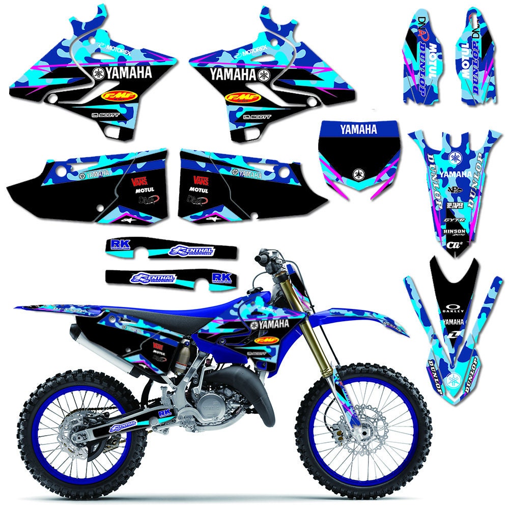 Full Graphics Decals Deco Kit For Yamaha YZ 125 YZ 250 | Etsy