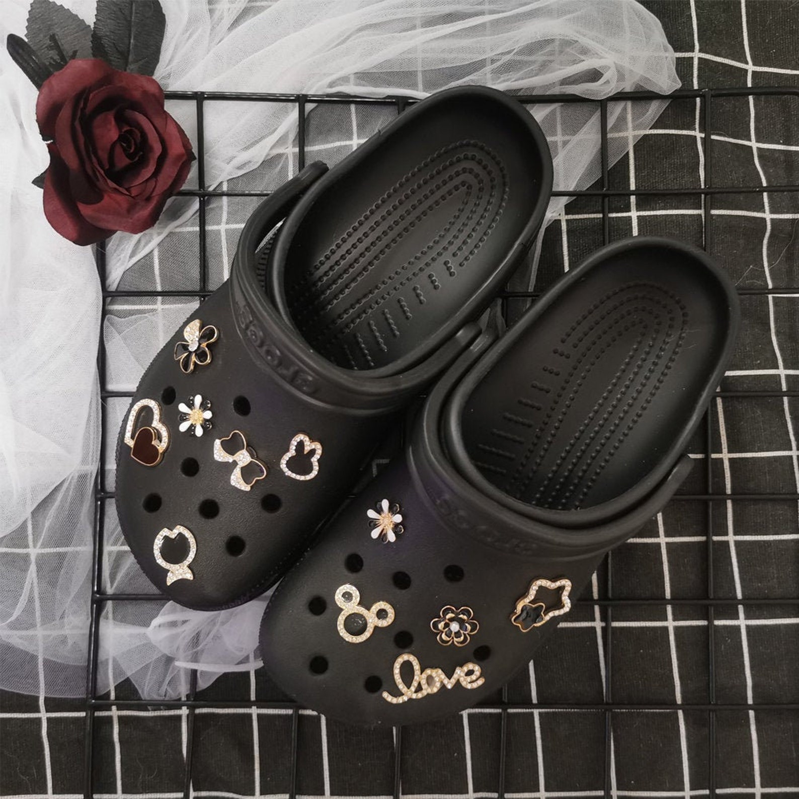 Crocs Charm Set 11pcs Lujo Crocs Charms Pack Decoraciones de | Etsy