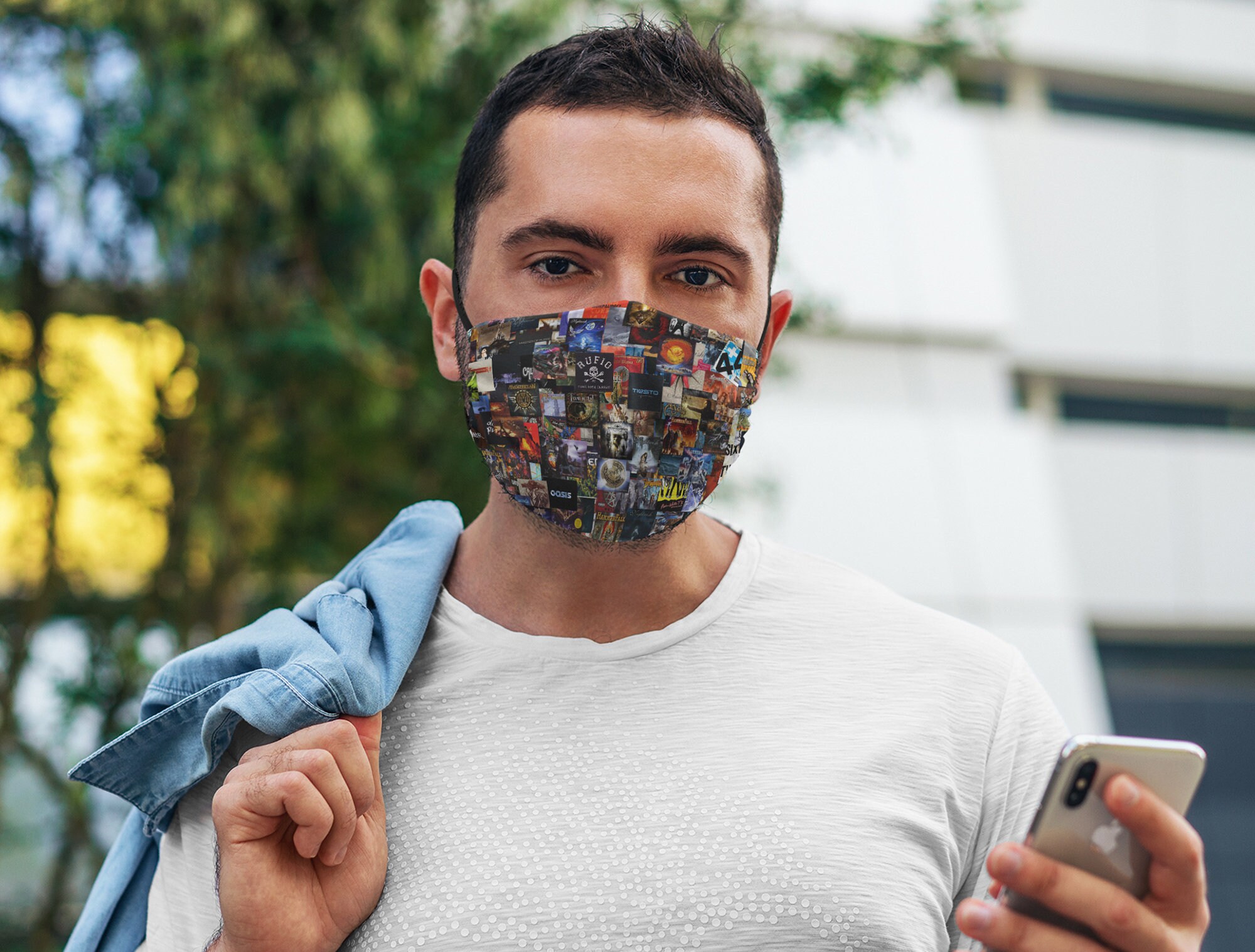Rock Music Face Mask Heavy Metal Mask Three-Layers Face | Etsy
