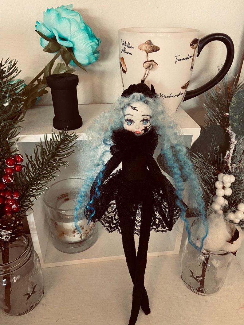 Original Handmade Posable Art Doll Ooak Broken Doll Face Kawaii