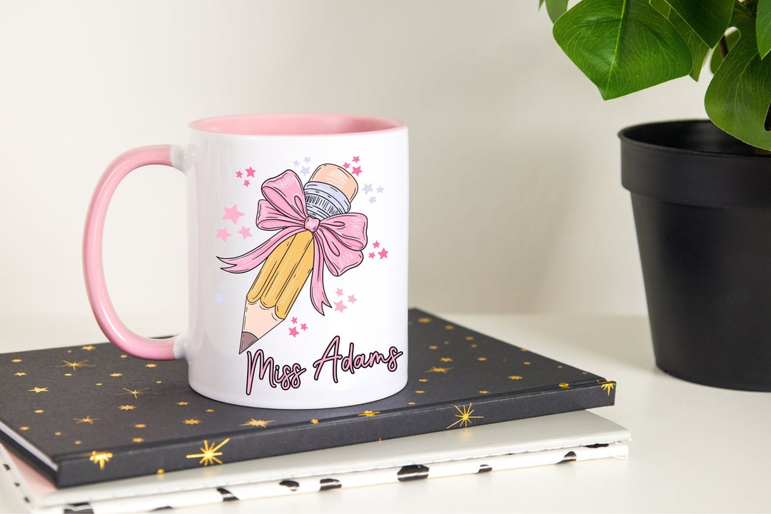 Personalised Thank You Teacher Gift, Teacher Mug, Teacher Appreciation ...