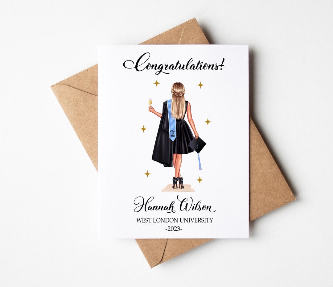 Personalised Graduation Card Graduation Gift University - Etsy