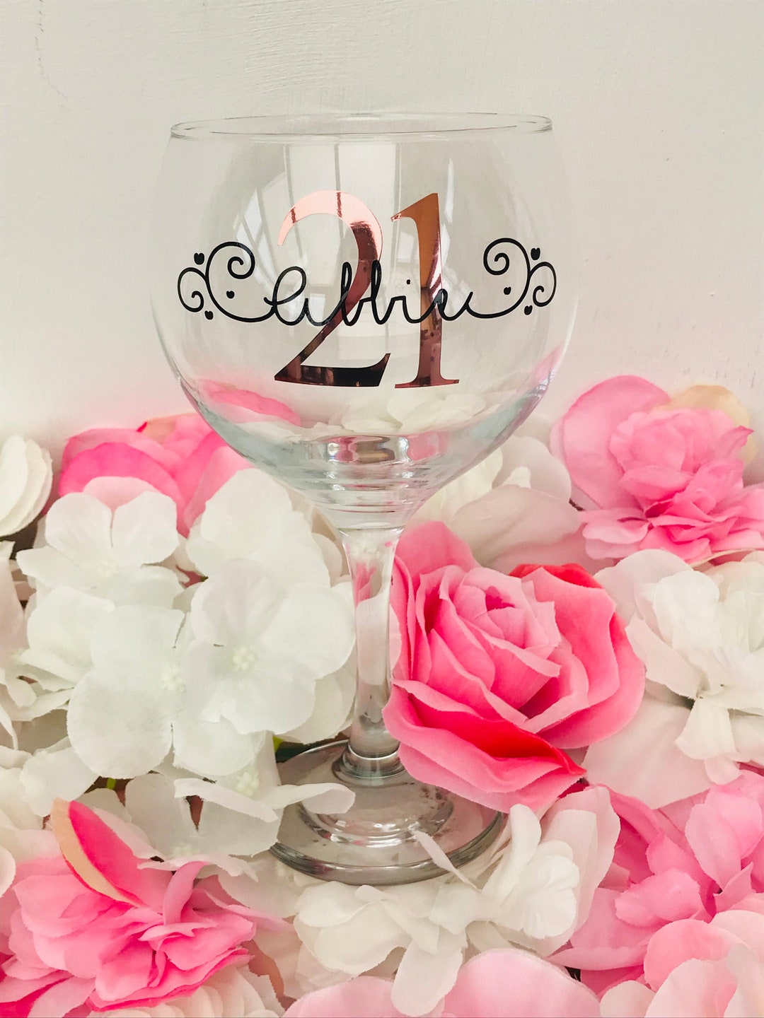 Personalised Birthday Gin Glass | Birthday Gift | 18th, 21st, 30th ...