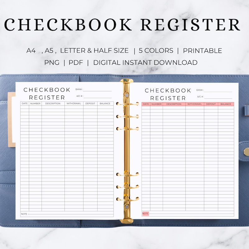 Checkbook - Etsy