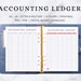 Accounting Ledger Printable Accounting Ledger Interior - Etsy