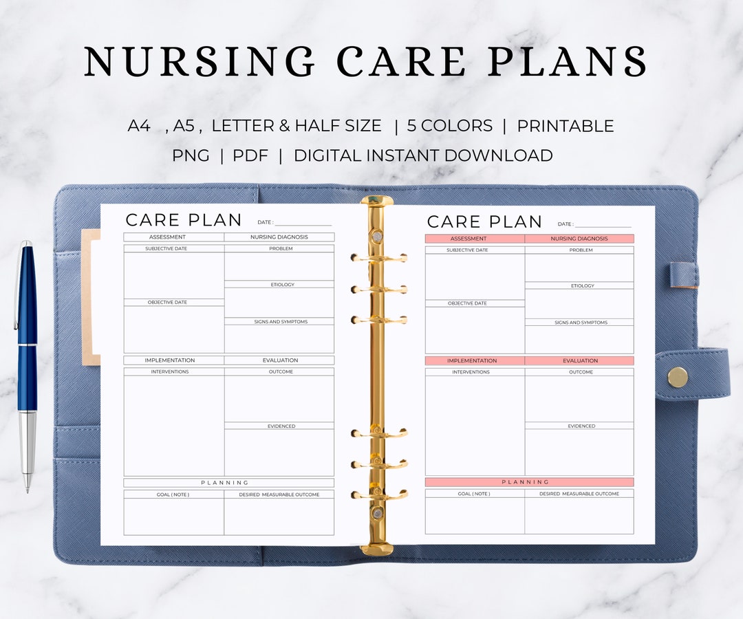Nursing Care Plans | Care Plan Template | Student Nurse Planner ...