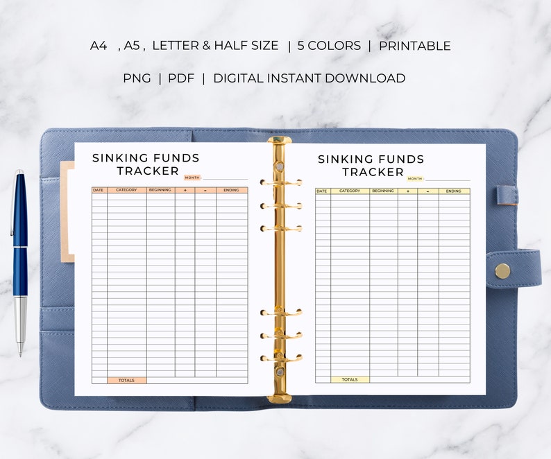 Sinking Funds Tracker Sinking Funds Binder Sinking Funds | Etsy