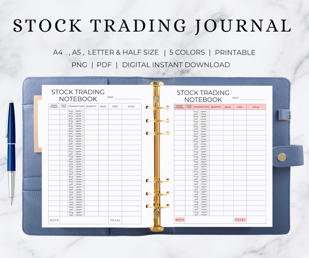 Stock Trading Journal | Stock Trading Charts | Stock Trading ...