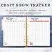 Craft Show Tracker | Craft Show Order Form | Craft Show Price Sign ...