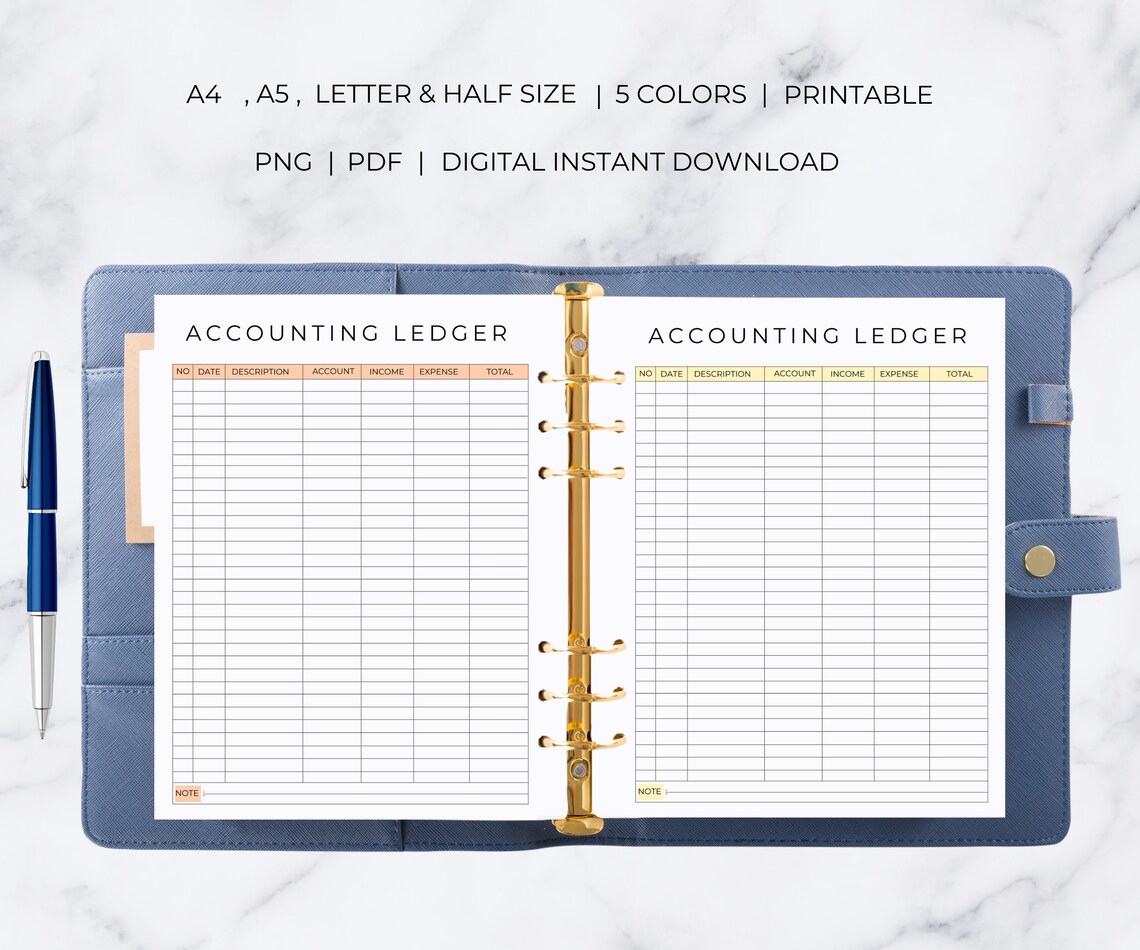 Accounting Ledger Planner | Accounting Ledger Tracker | Accounting ...