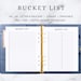 Bucket List Printable Bucket List Planner Goals Planner Bucket List ...
