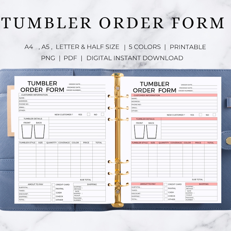 Cup Order Form - Etsy