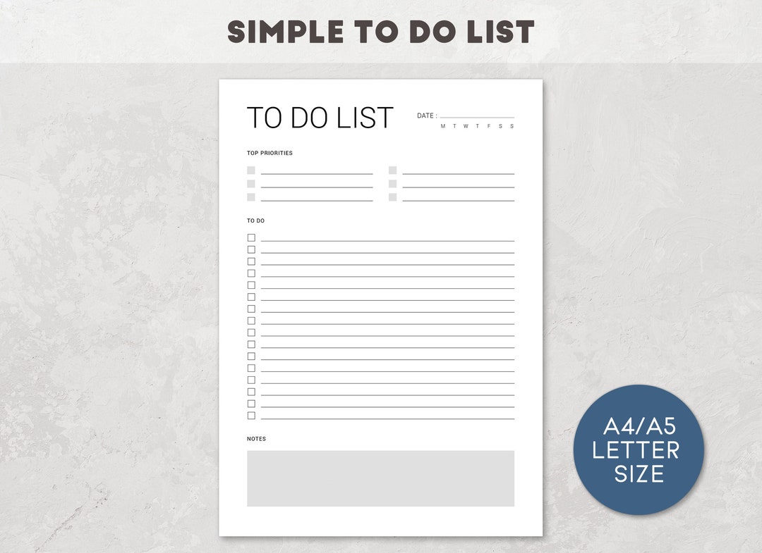To Do List Printable, to Do Printable Planner, to Do List Printable ...