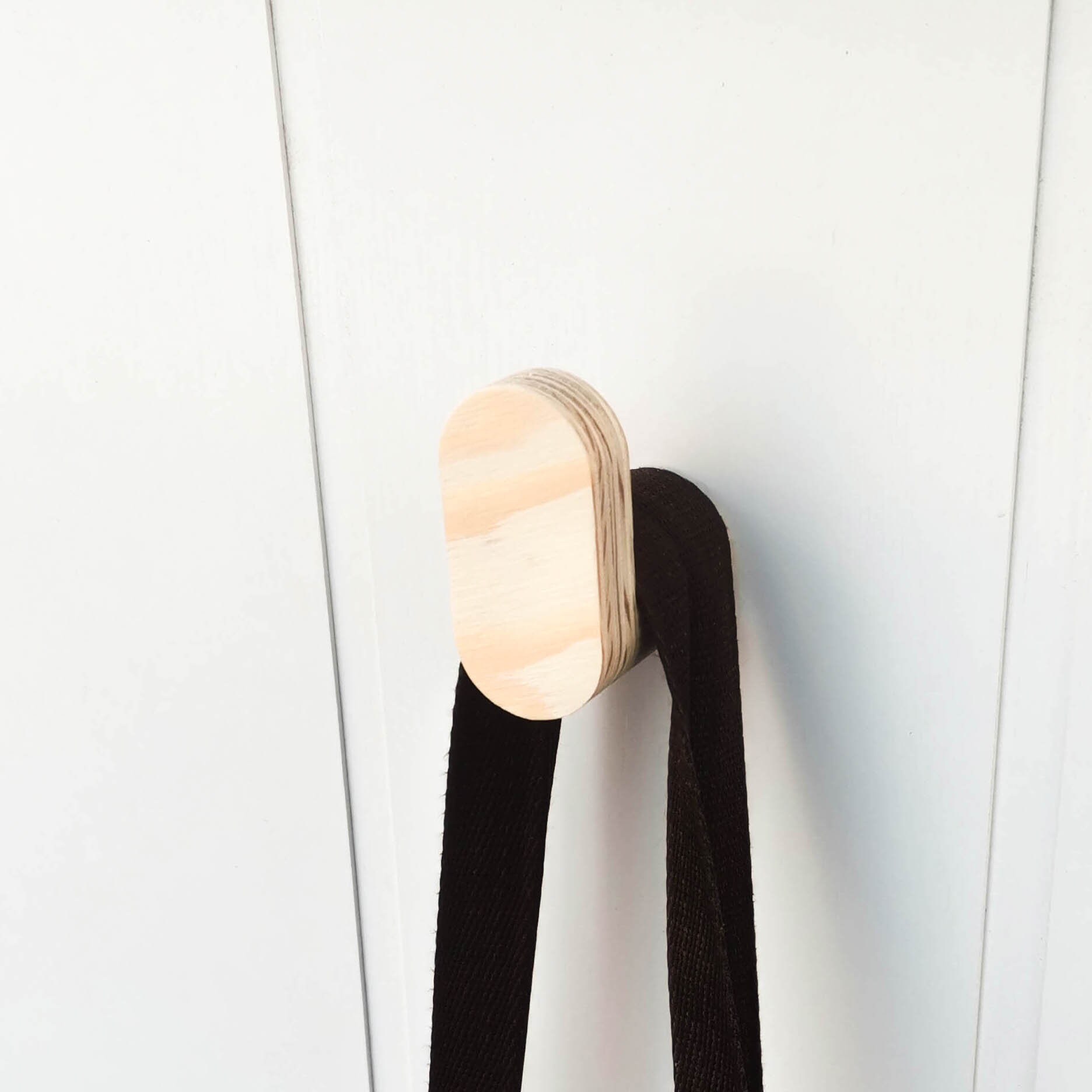 Wood wall hook pine plywood hanger modern coat rack bag | Etsy