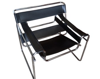 Wassily Chair by Marcel Breuer Model B3 Chair Replica, Italy 1980s ...