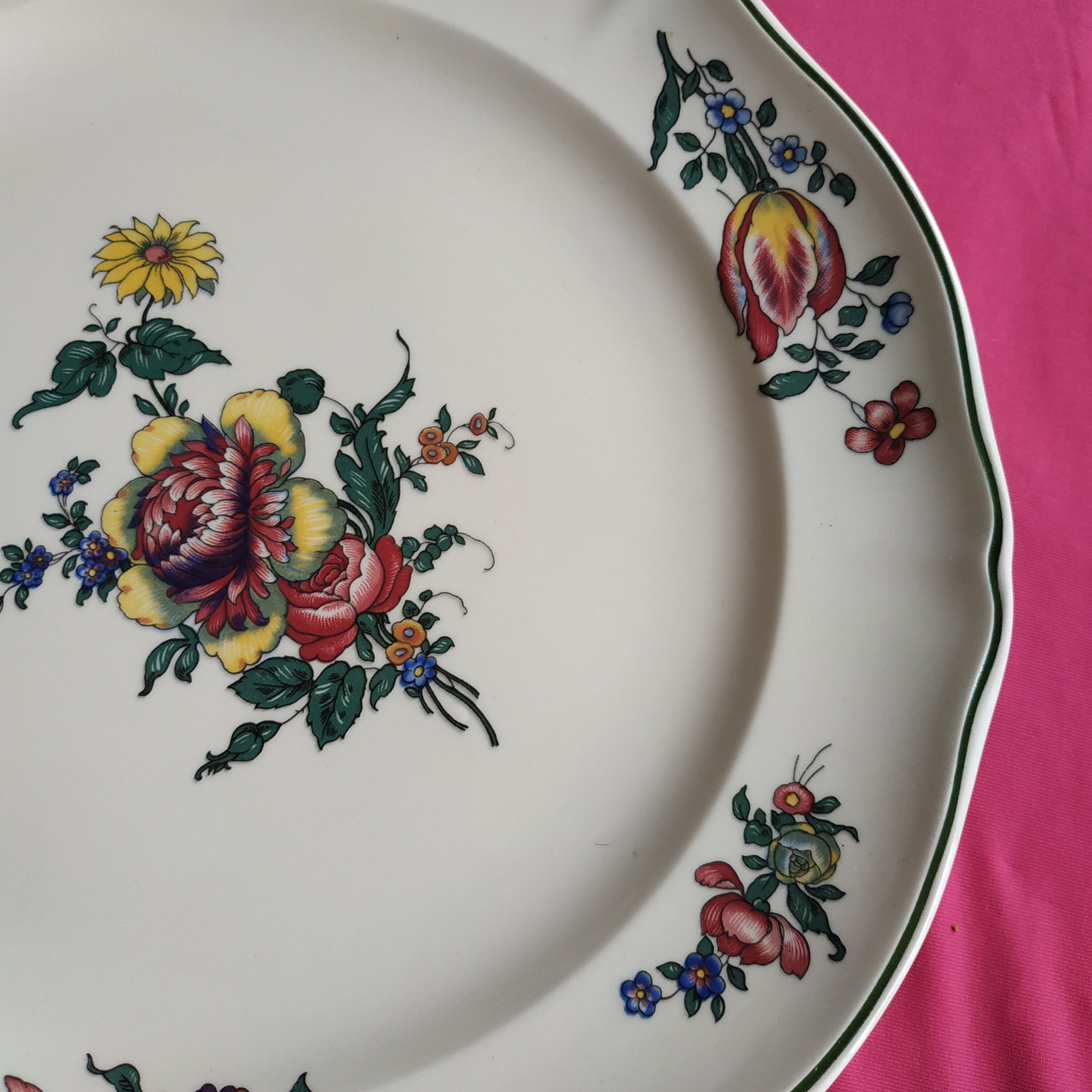 Old Strasbourg /villeroy Boch. Large Serving Porcelain Salad Bowl With ...