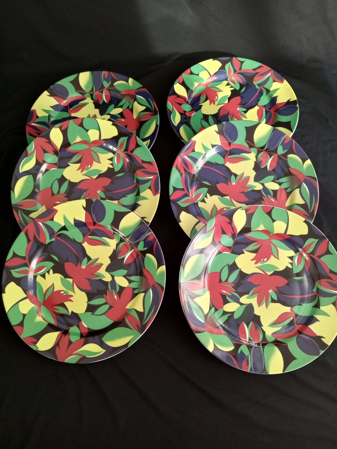 Set of Six Porcelain Plates. ASA SELECTION /vintage Plate 1960-1970s ...