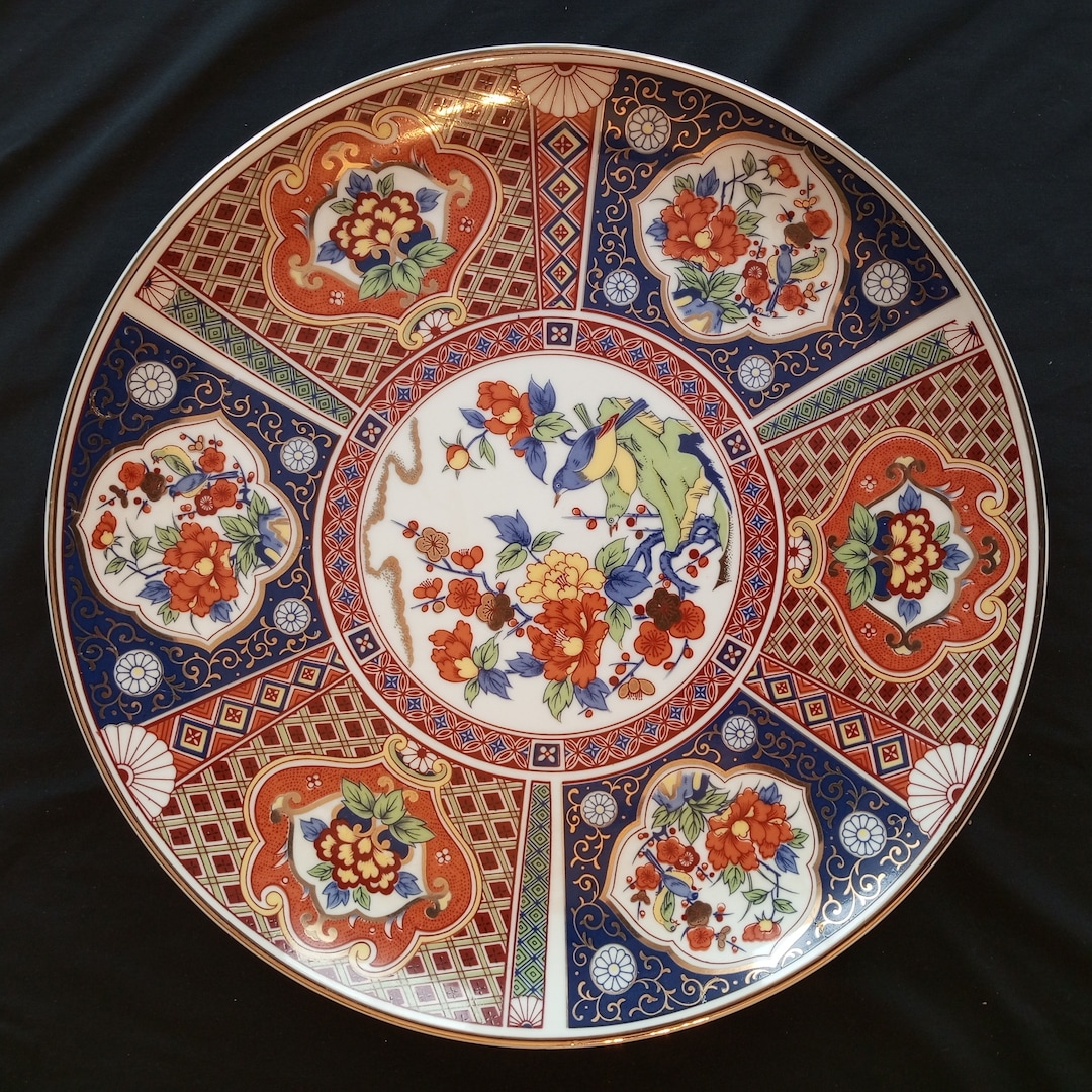 Vintage Japanese Arita-yaki Plate Vivid Red and Gold - Etsy