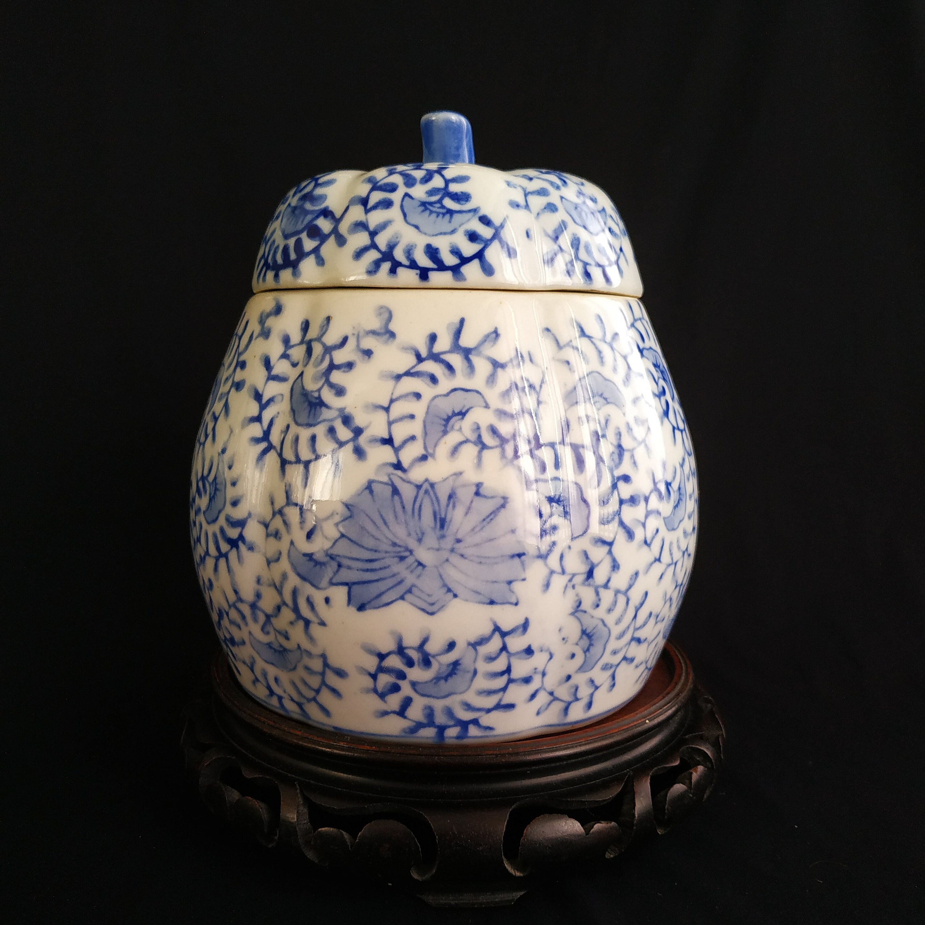 Vintage Blue and White Chinese Rice Wine Jug / Chinese Style - Etsy