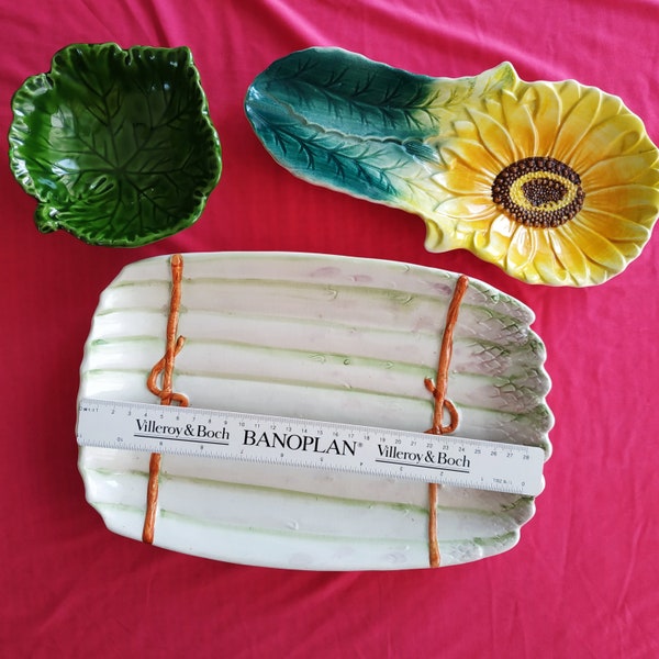 Majolica Asparagus Pottery - Etsy