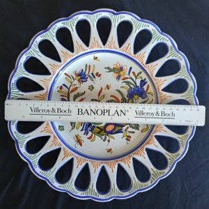 Gorgeous 19th Century Rouen Pottery/handmade/decor.majolica Floral ...