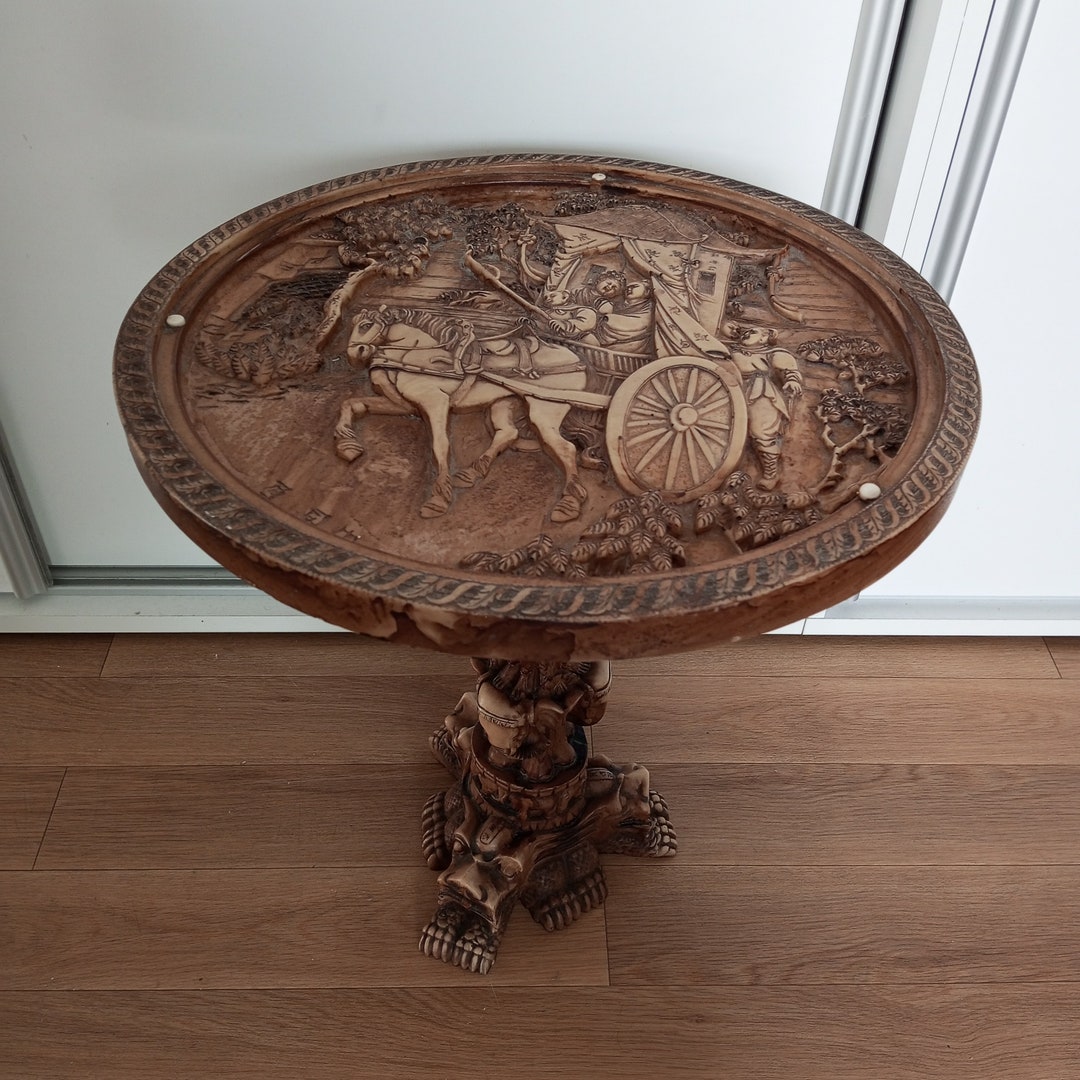 Antique Chinese Bone Resin Opium Table - Etsy