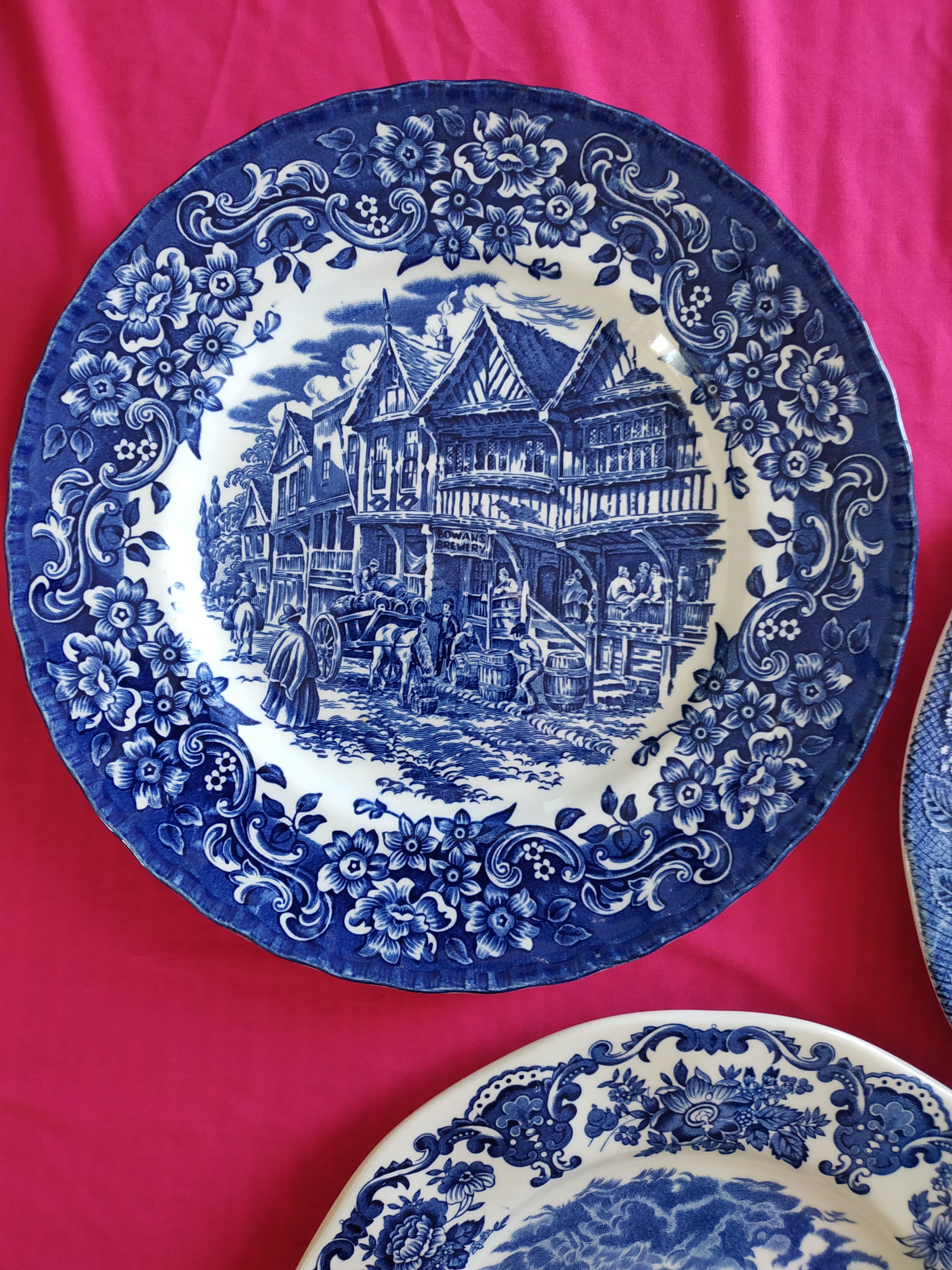 Vintage Wedgewood Loch of Scotland Set of 3 Dinner Plates Blue - Etsy