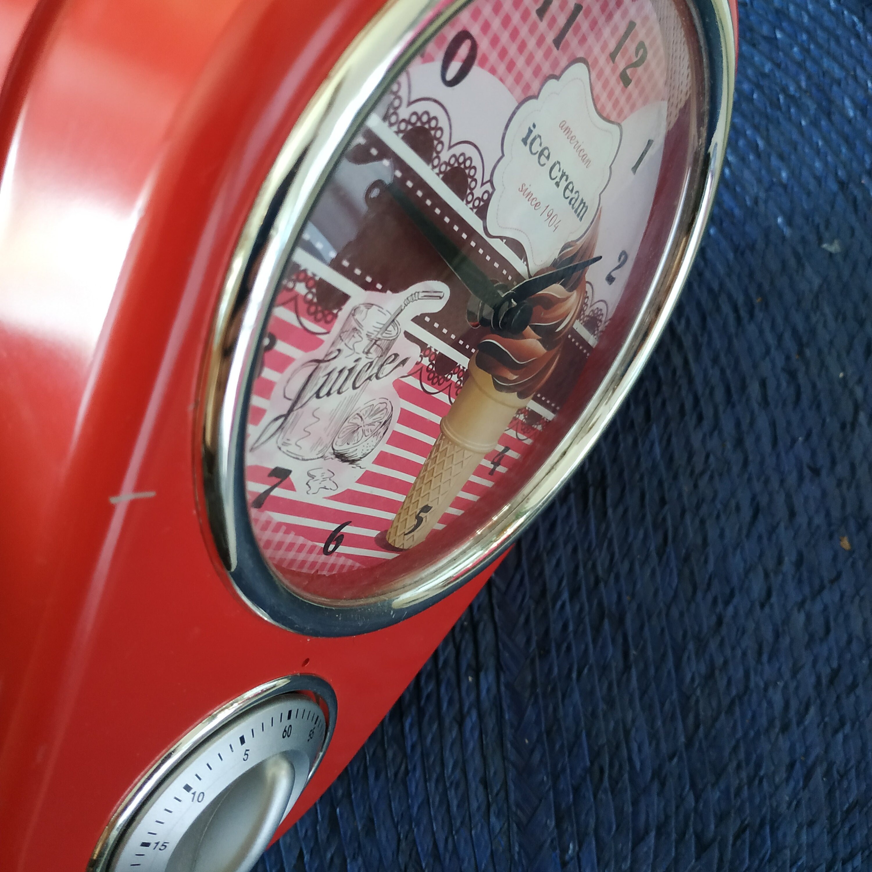 Kitchen Clock /wall Clock /mid Century Retro Wall Clock With - Etsy