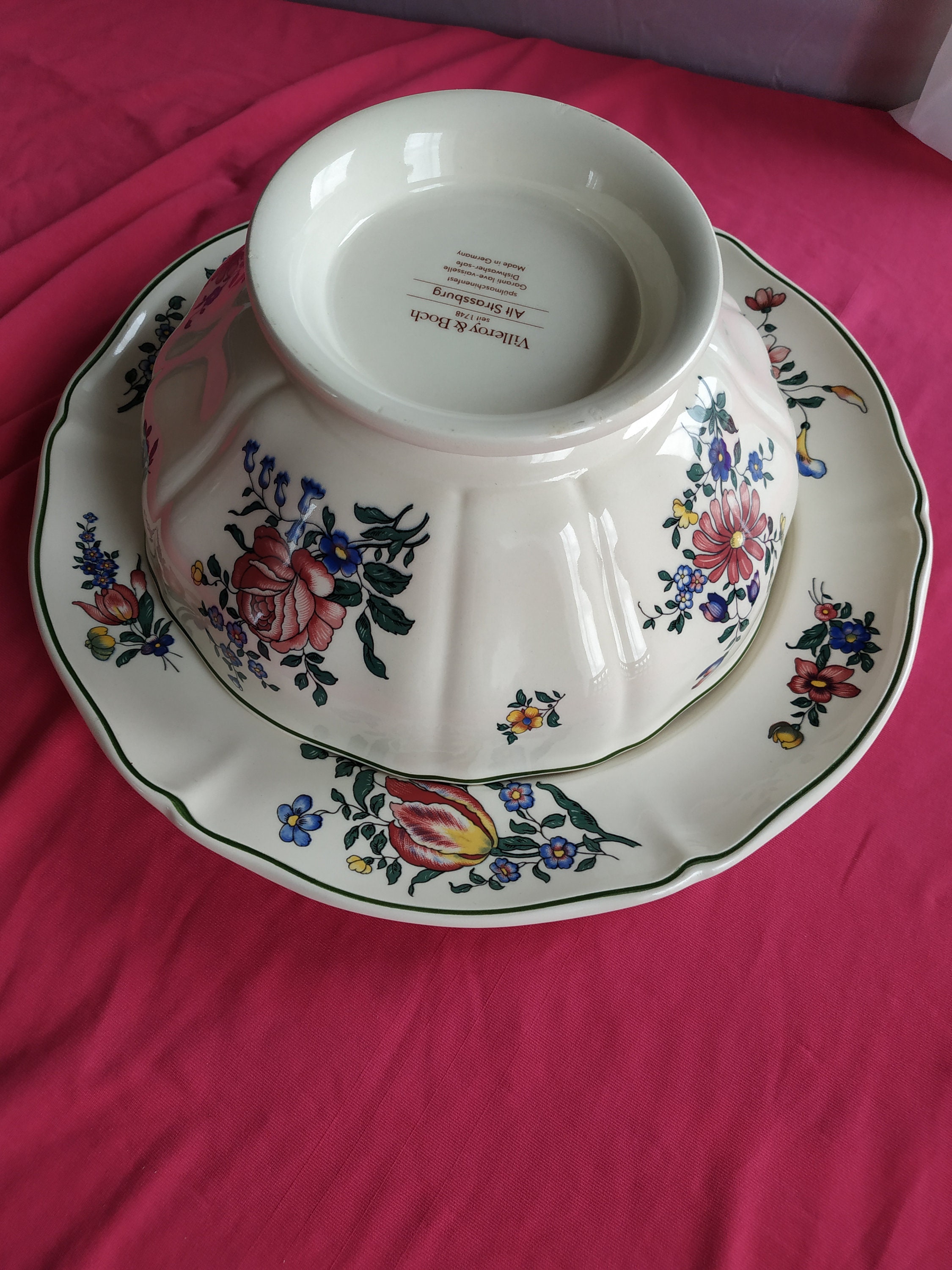 Old Strasbourg /villeroy Boch. Large Serving Porcelain Salad - Etsy