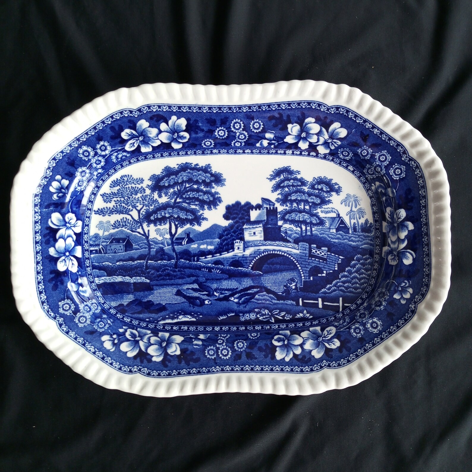 Copeland Spode Flow Blue Transfer Ware / Antique Spode Blue - Etsy