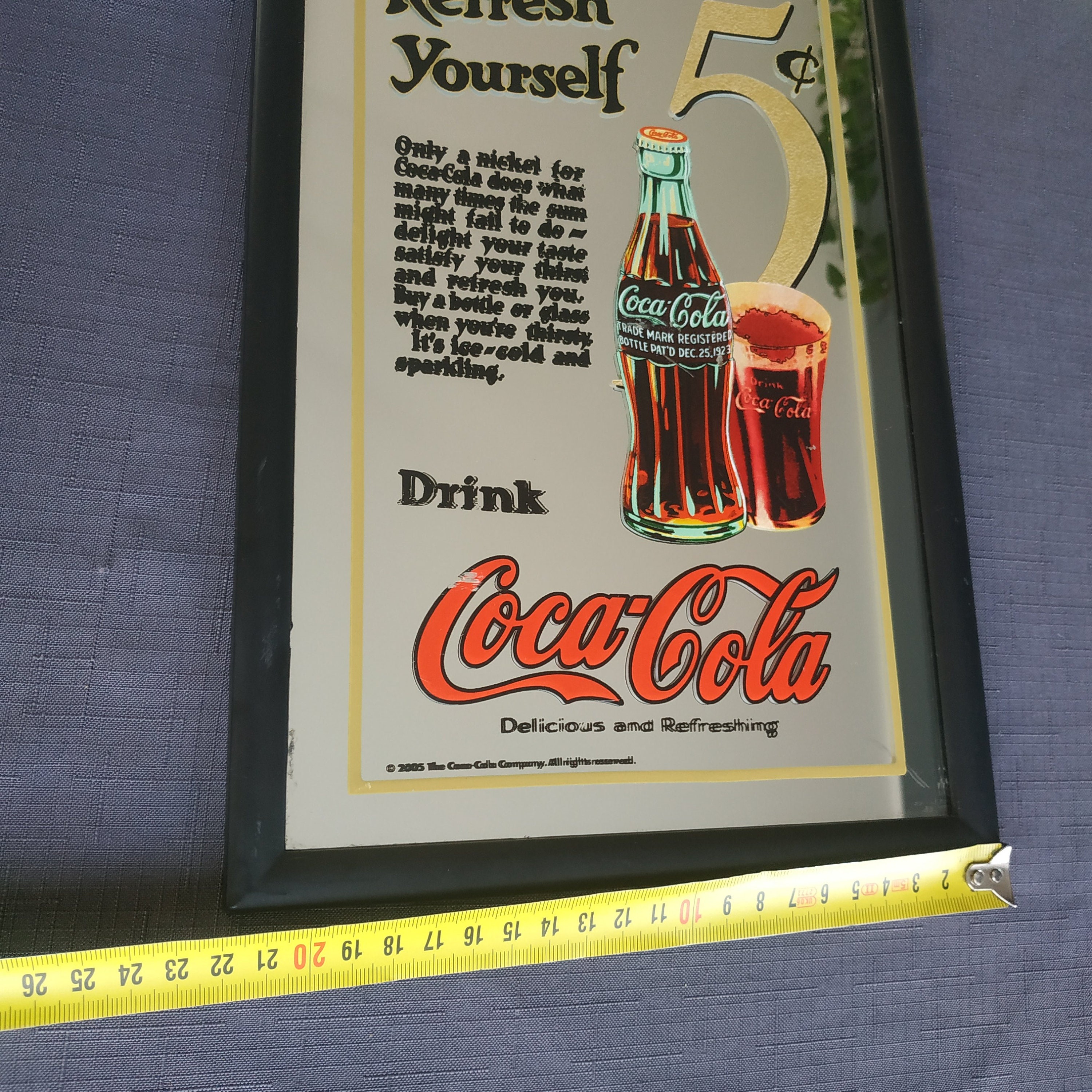 Vintage Coca Cola Mirror Advertising Sign Advertisement Mirror English ...