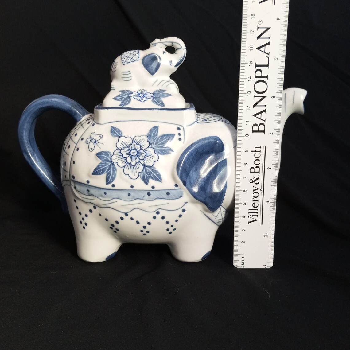Blue Willow China Small Elephant Pattern Vintage Tea Pot With Lid - Etsy
