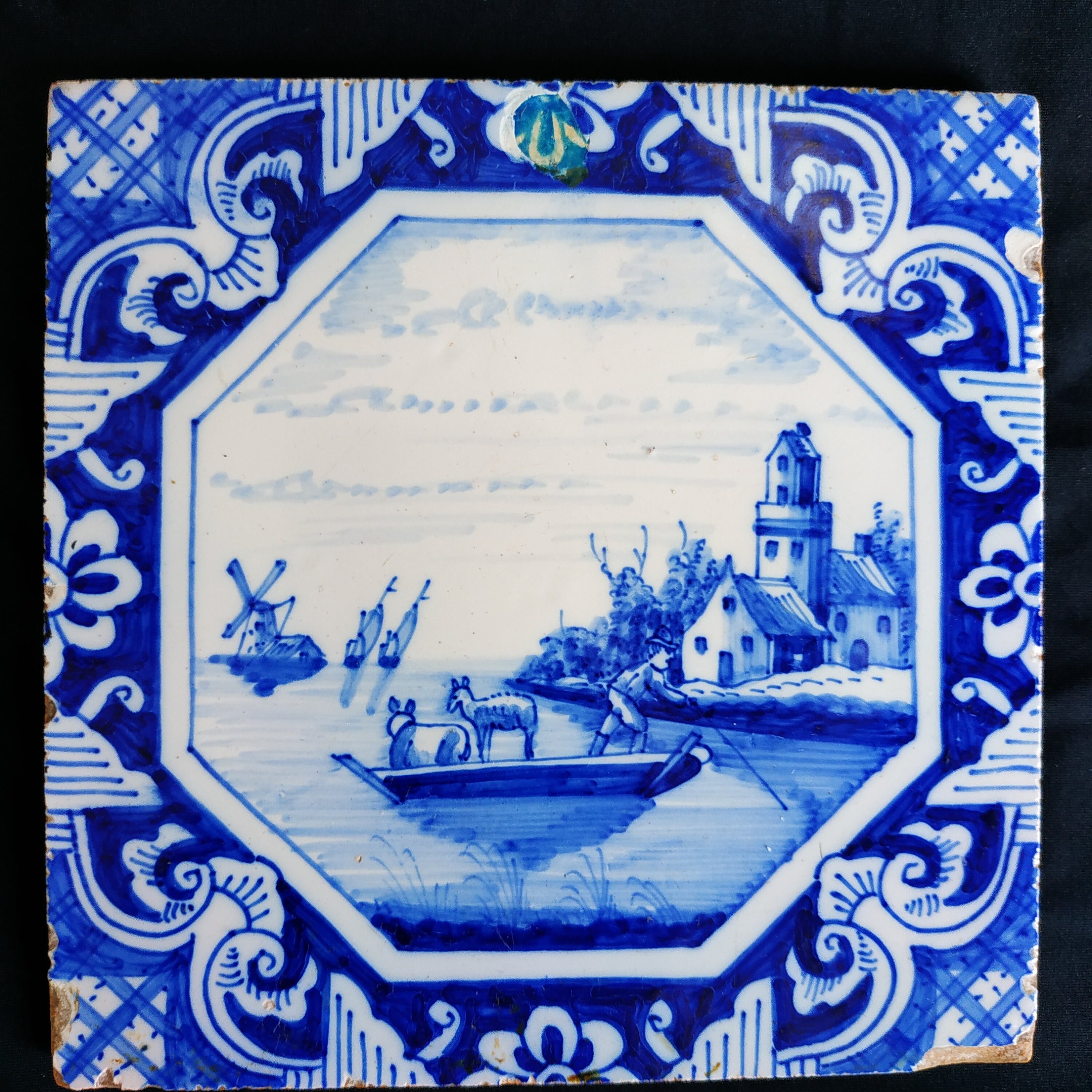Blue Delft Tile Porcelain Tile/ Holland/delft Tile With - Etsy