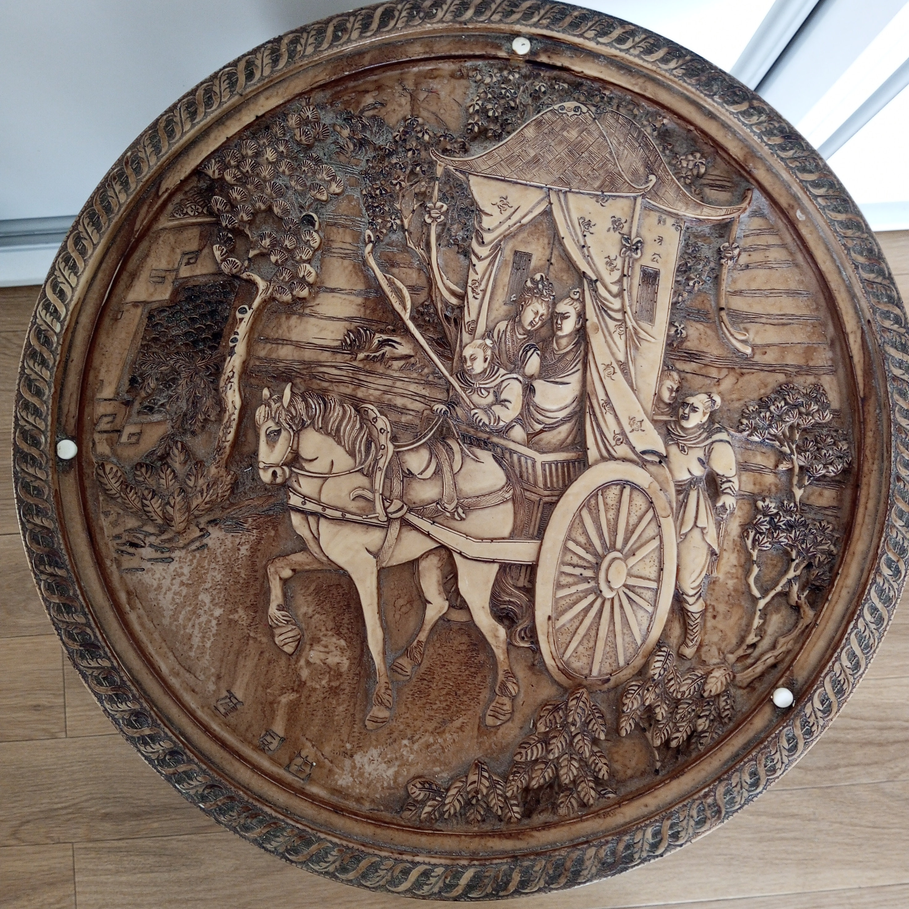 Antique Chinese Bone Resin Opium Table - Etsy