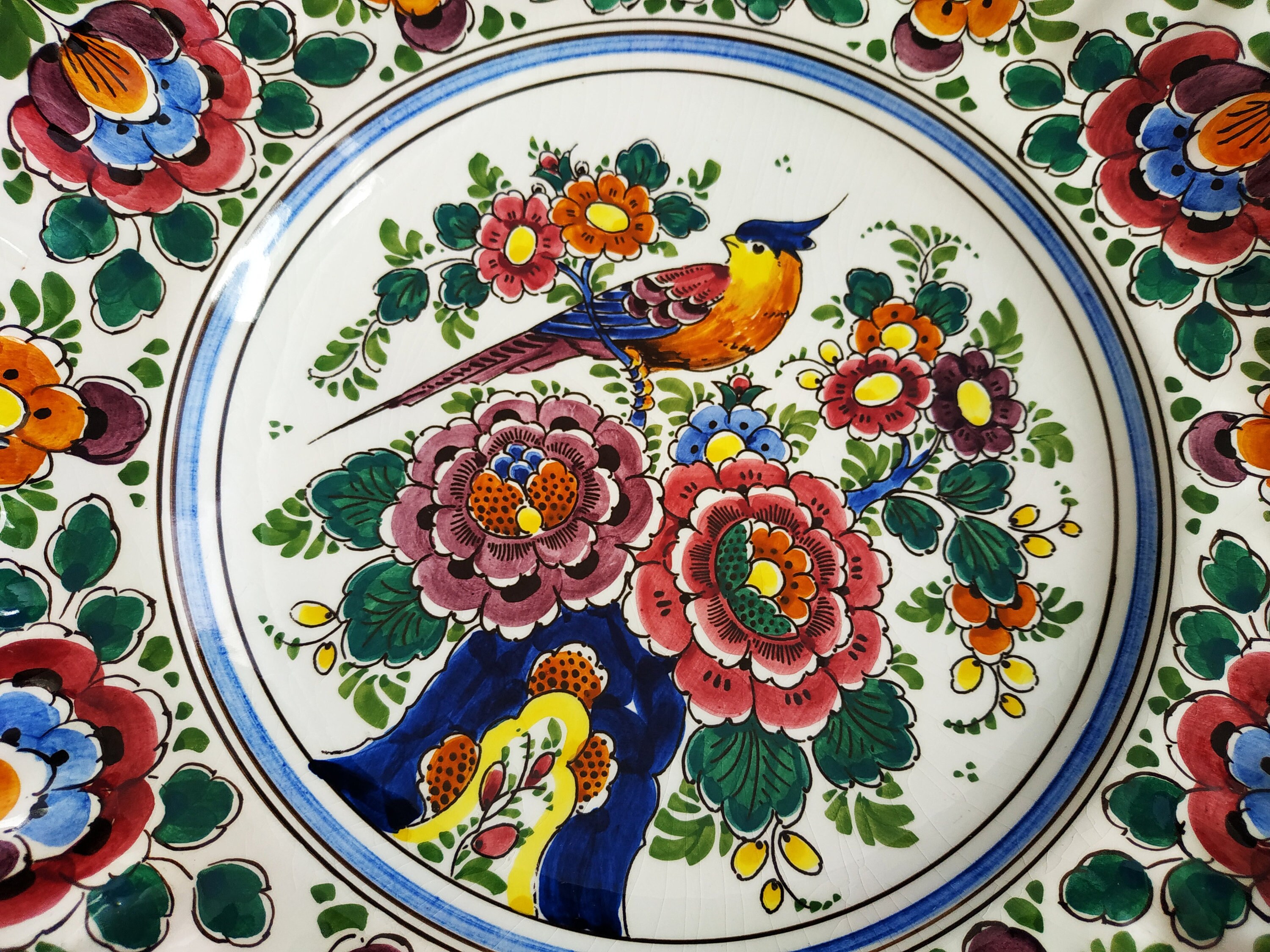 Delft Polychrome Handpainted Large Ceramic.signed Hand Painted ...