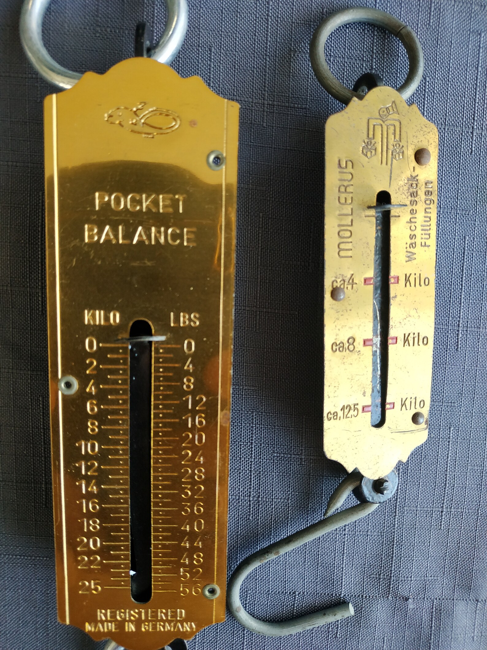 2-vintage Weight Beam.old Manual Scales Hand Spring Hook ...