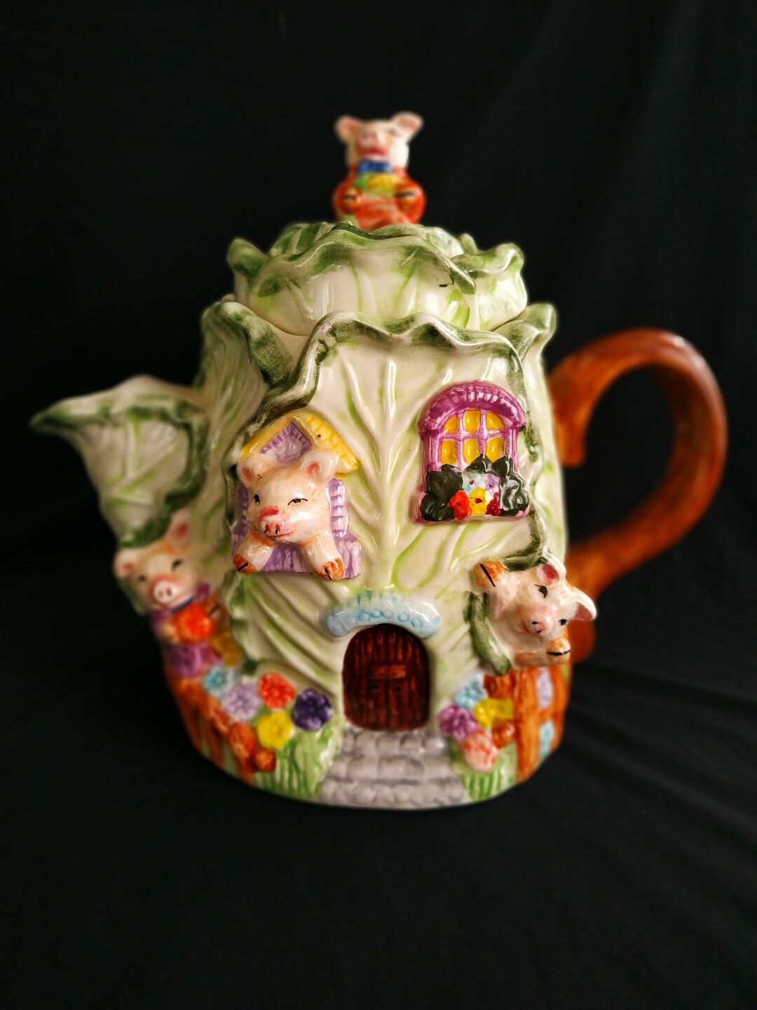 Vintage Teapot Vintage Ceramic Kettle/vintage Unique Design Teapot/made ...