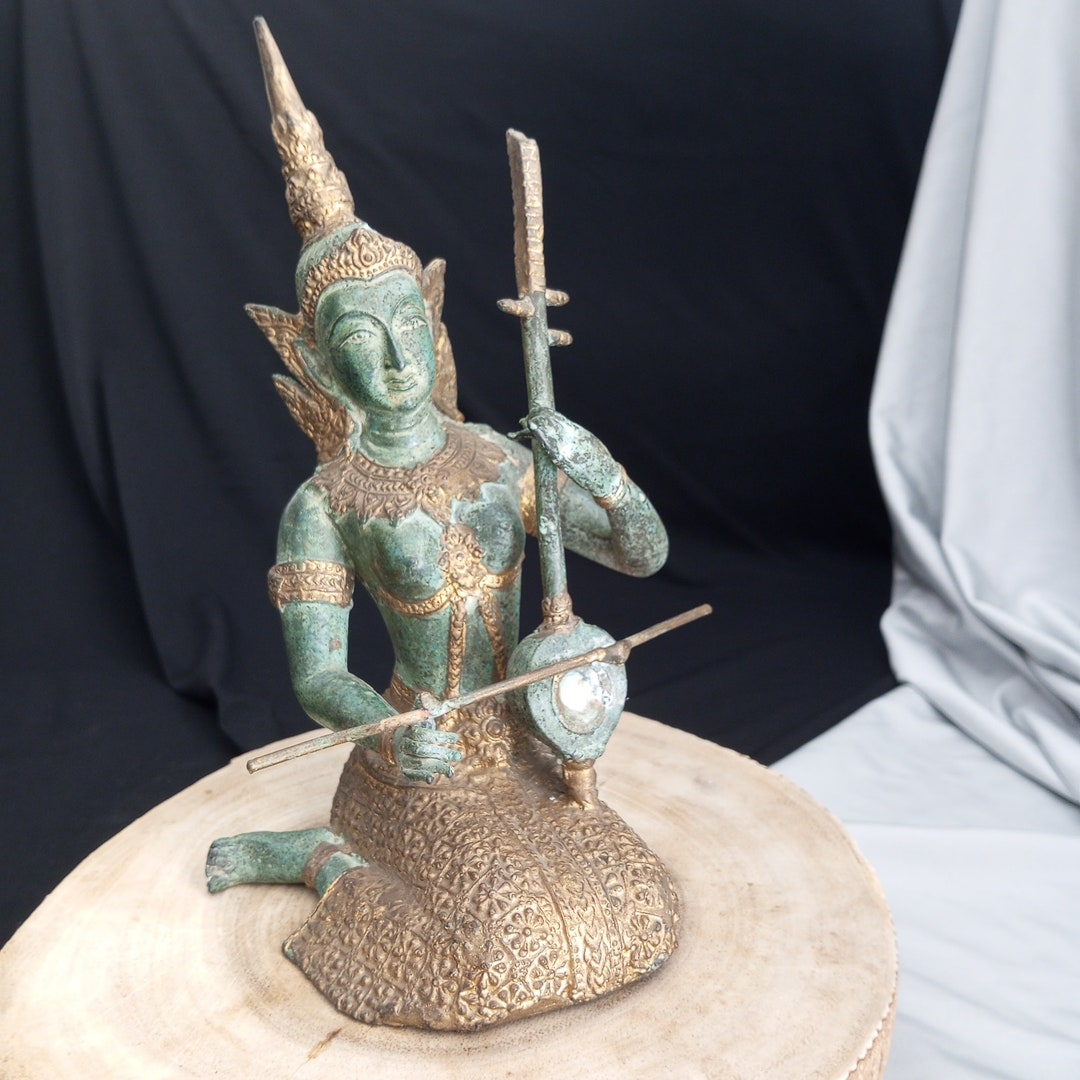 Indonesian Goddess, Gilt Metal, 1920s-40s. Antique Thai/buddhist Thai ...