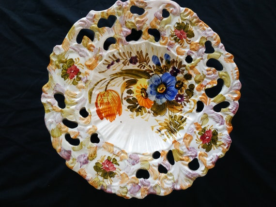 Vintage Ceramic Plate / Plate Hand Painted / Antique Ceramic - Etsy