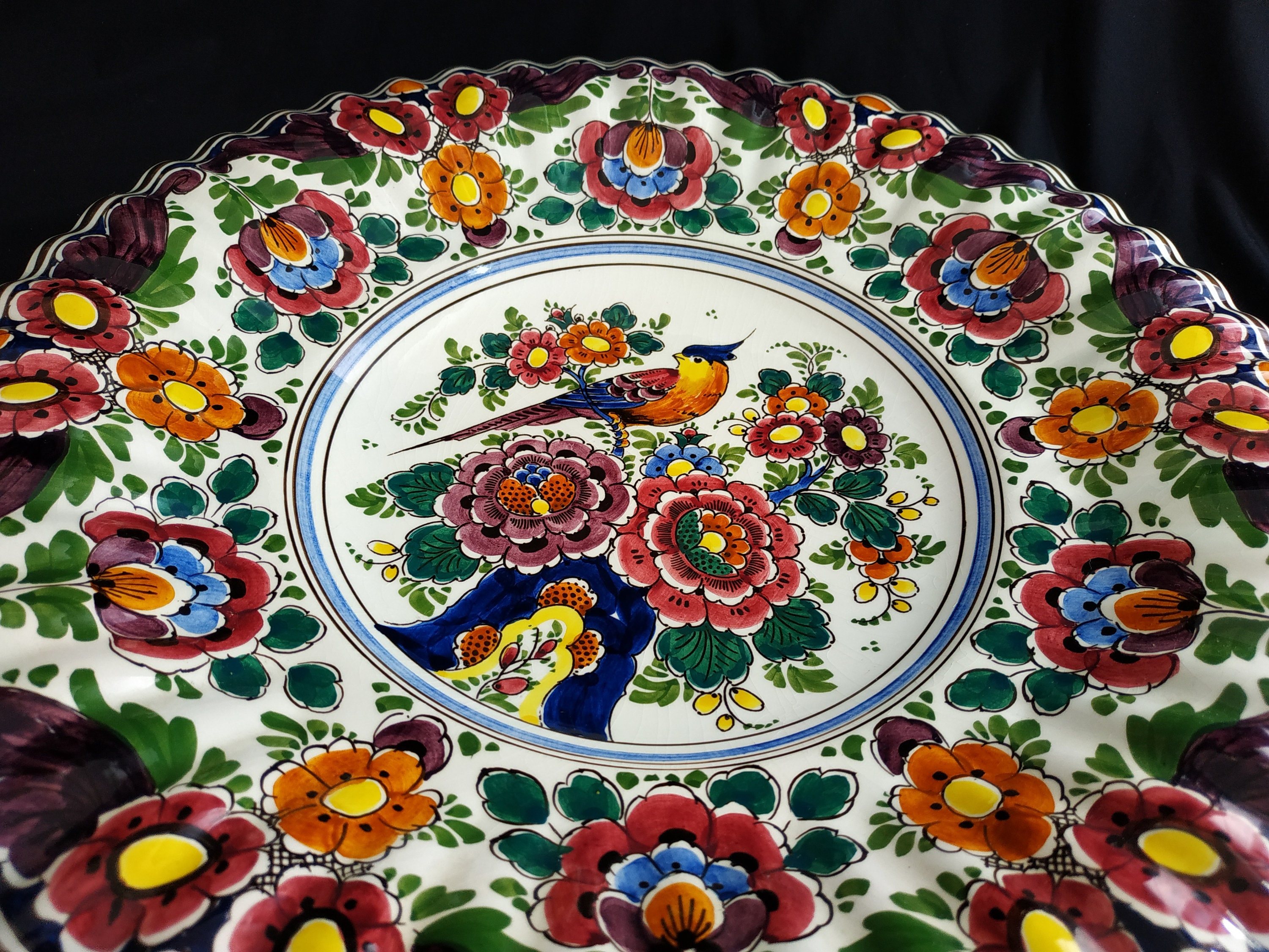 Delft Polychrome Handpainted Large Ceramic.signed Hand Painted ...