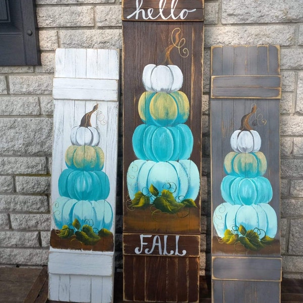 Teal Fall Decor - Etsy