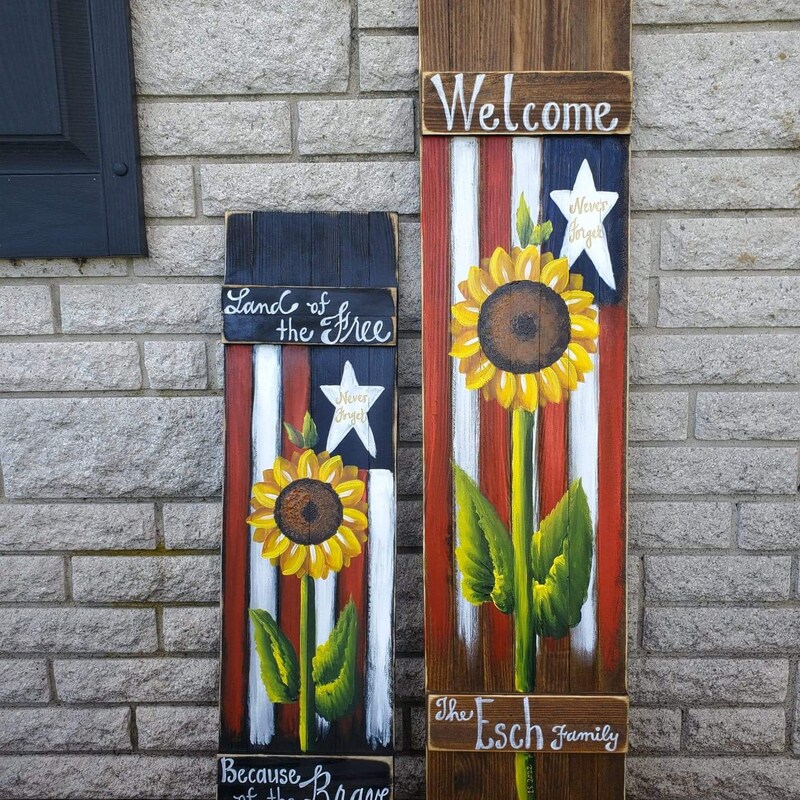 Patriotic Porch Sign - Etsy