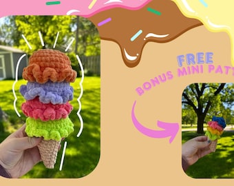 Ice Cream Cone Fidget Pop Crochet PATTERN - Etsy