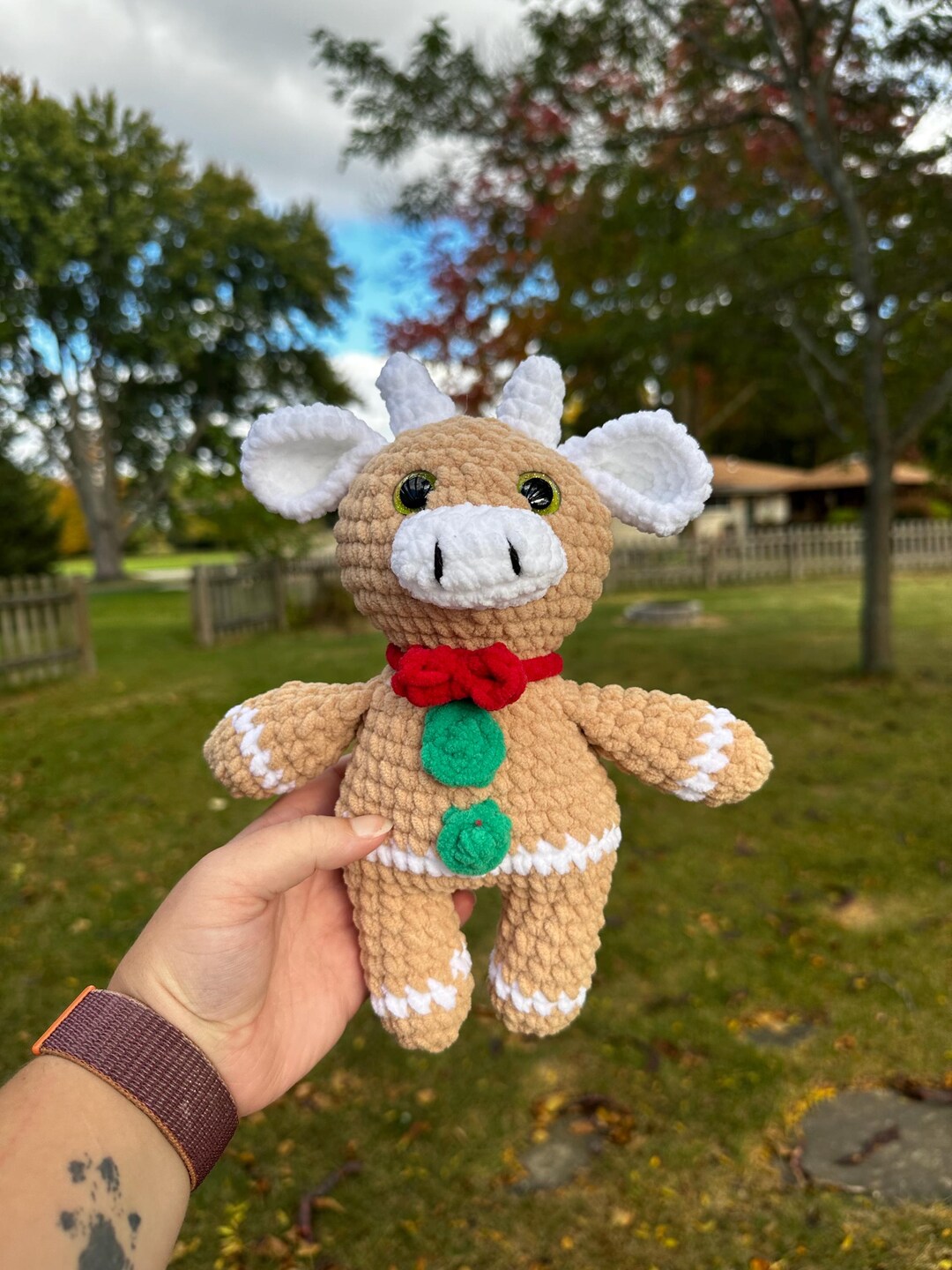 Crochet Gingerbread Cow Amigurumi Pattern Mod - Etsy